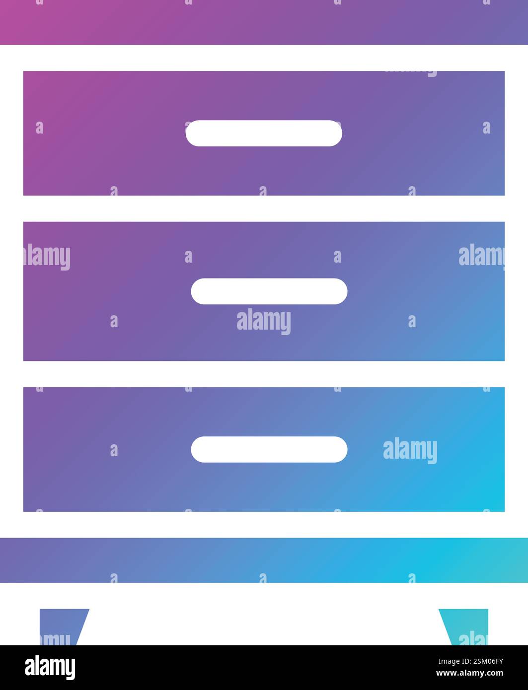 Drawer cabinet line icon Stock Vector Images - Alamy