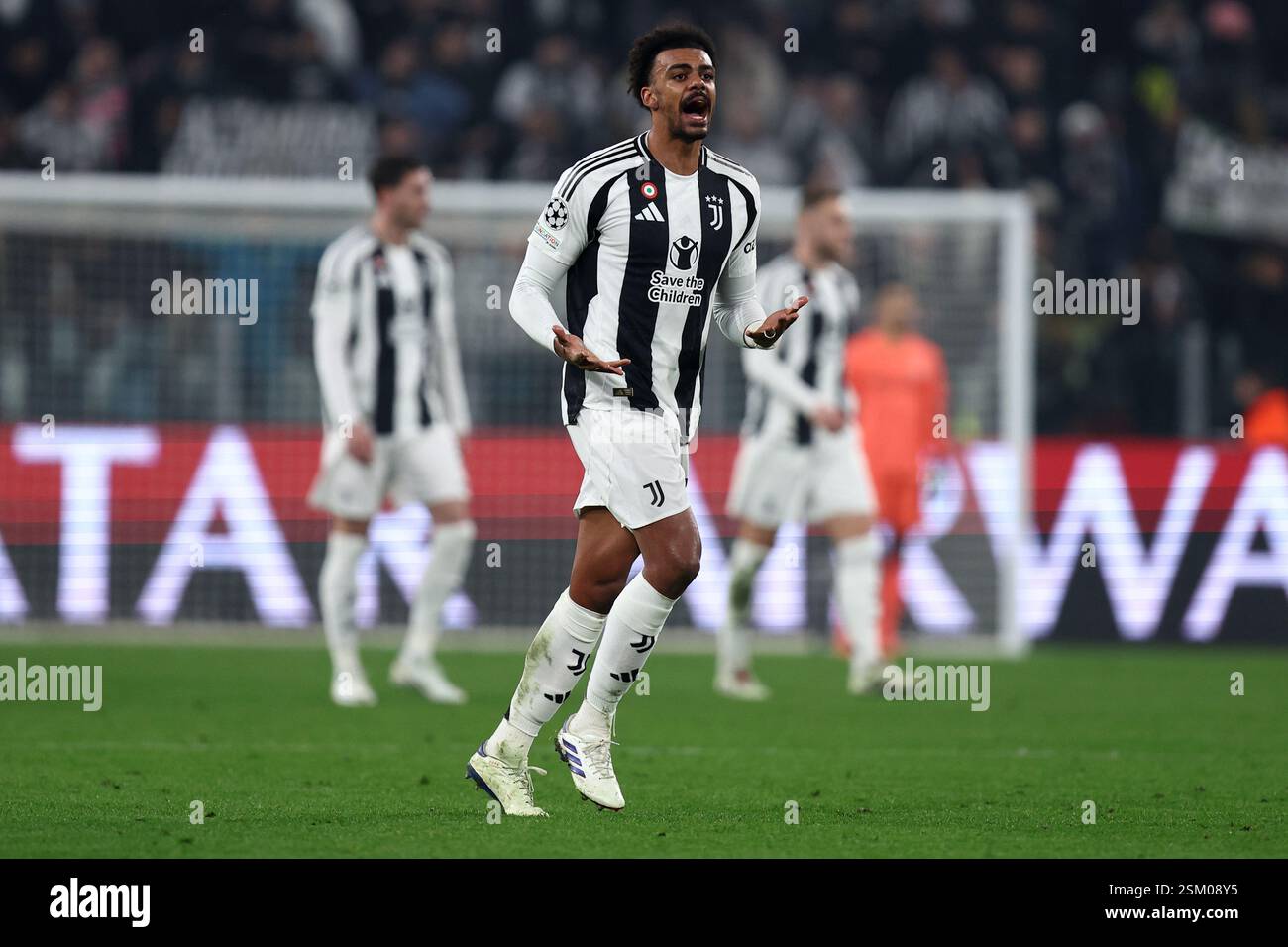 Renato Veiga of Juventus Fc gestures during the UEFA Champions League ...