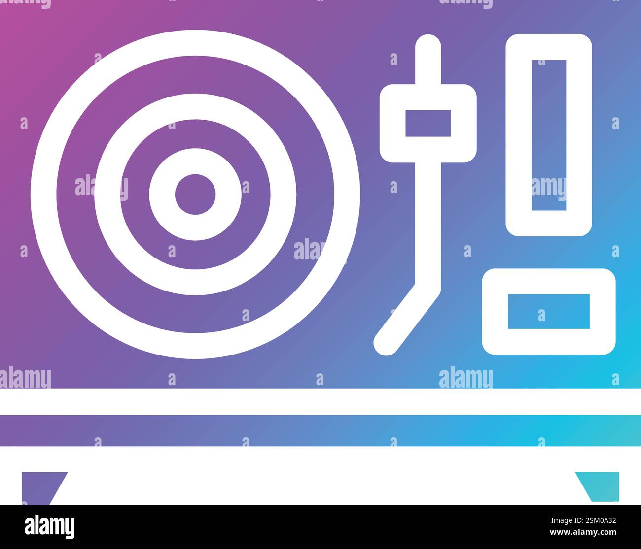 Vinyl record flat icon Cut Out Stock Images & Pictures - Alamy