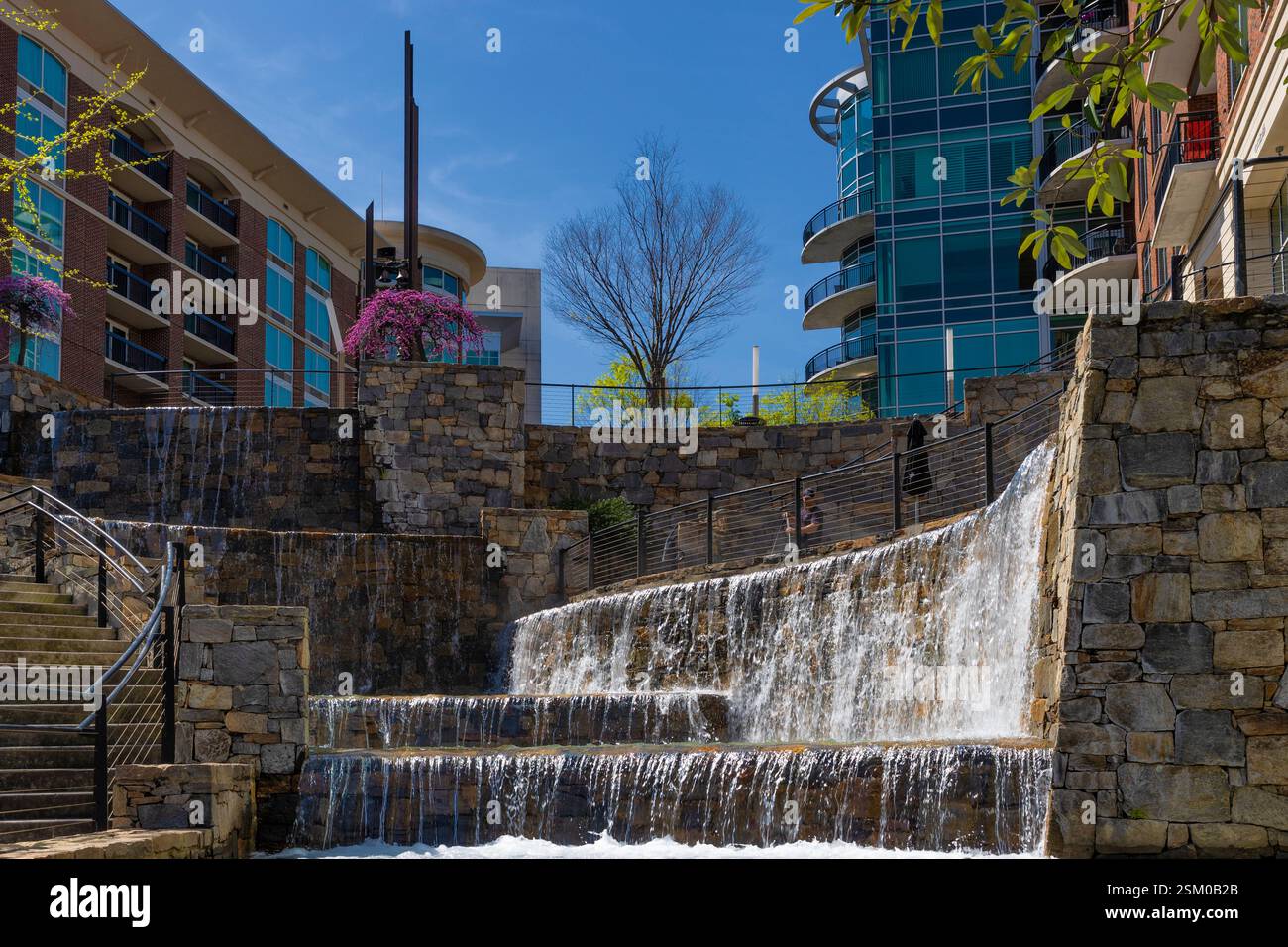 Greenville, South Carolina, USA - March 21, 2024: Sunny spring day at ...