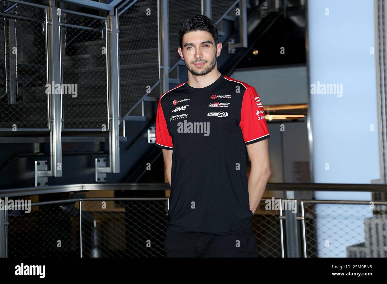 New York, NY, USA. 12th Feb, 2025. Esteban Ocon at the Ollie Bearman ...