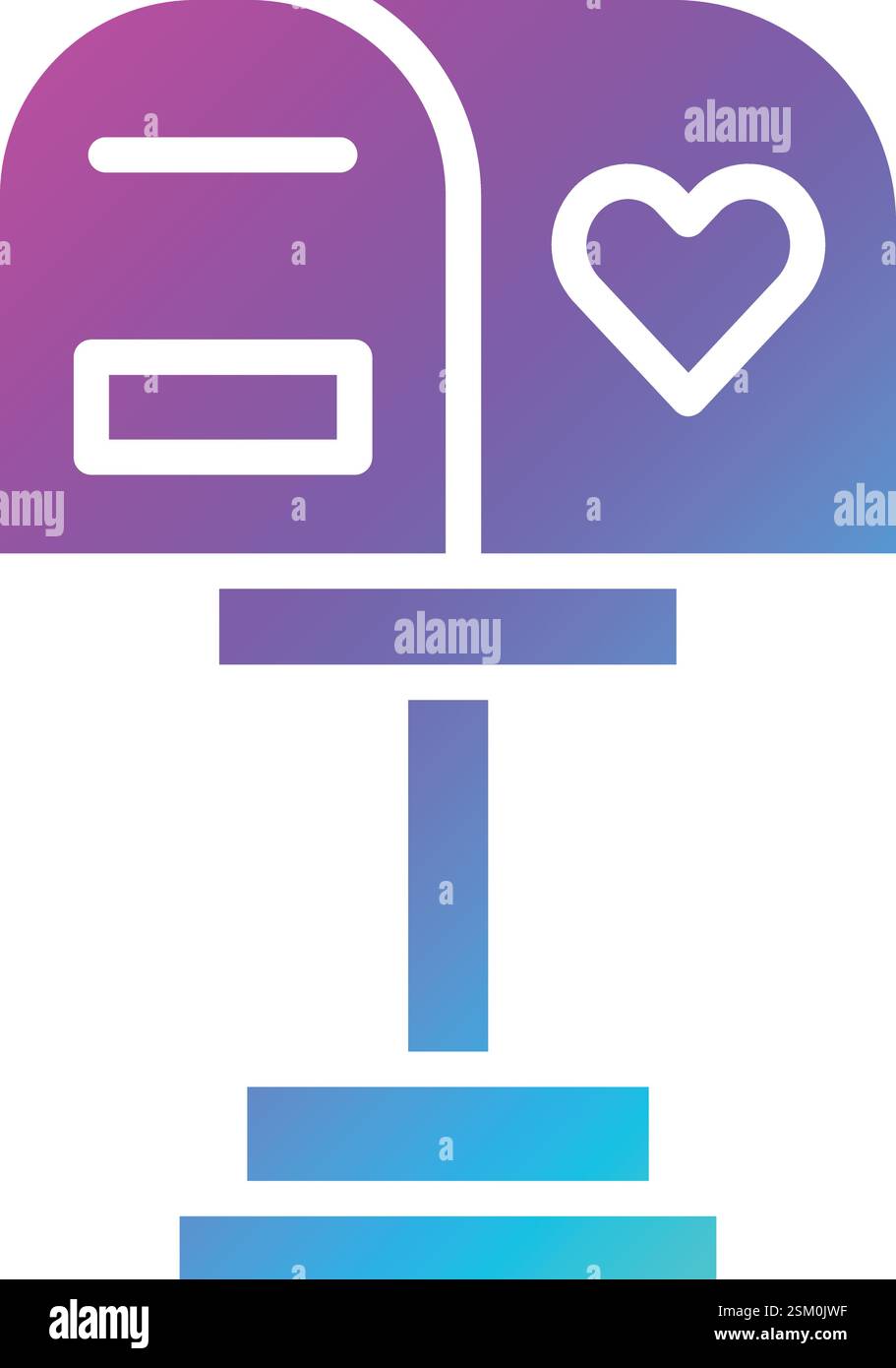 Mailbox letters icon outline hi-res stock photography and images - Alamy