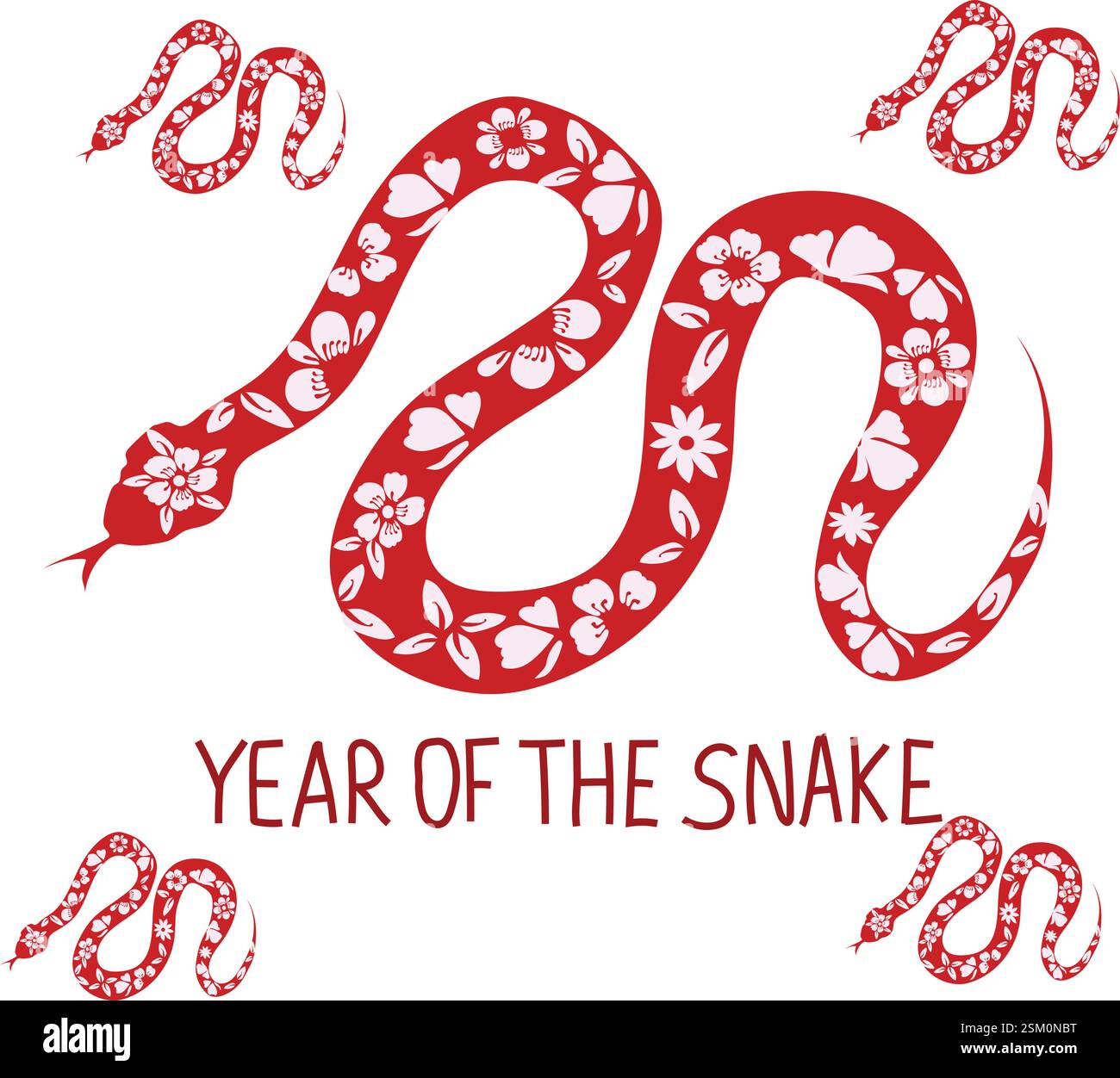 year of the snake Stock Vector Image & Art - Alamy