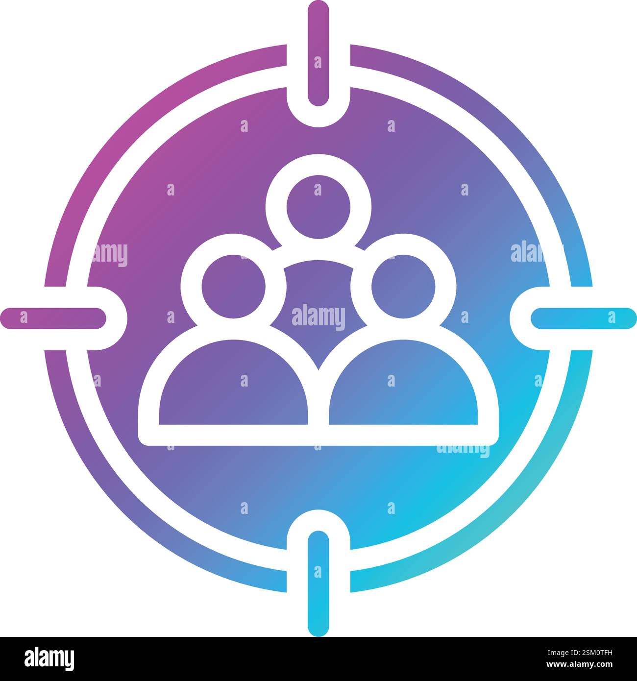 Target customers line icon Stock Vector Images - Alamy