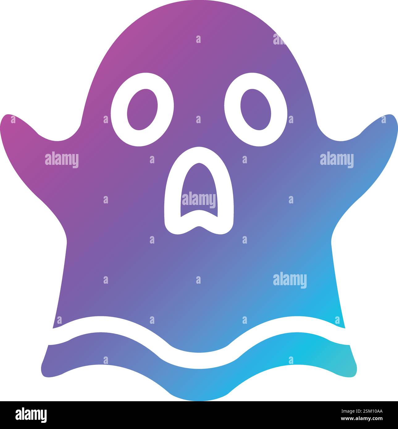 Ghost icon flat outline Stock Vector Images - Alamy