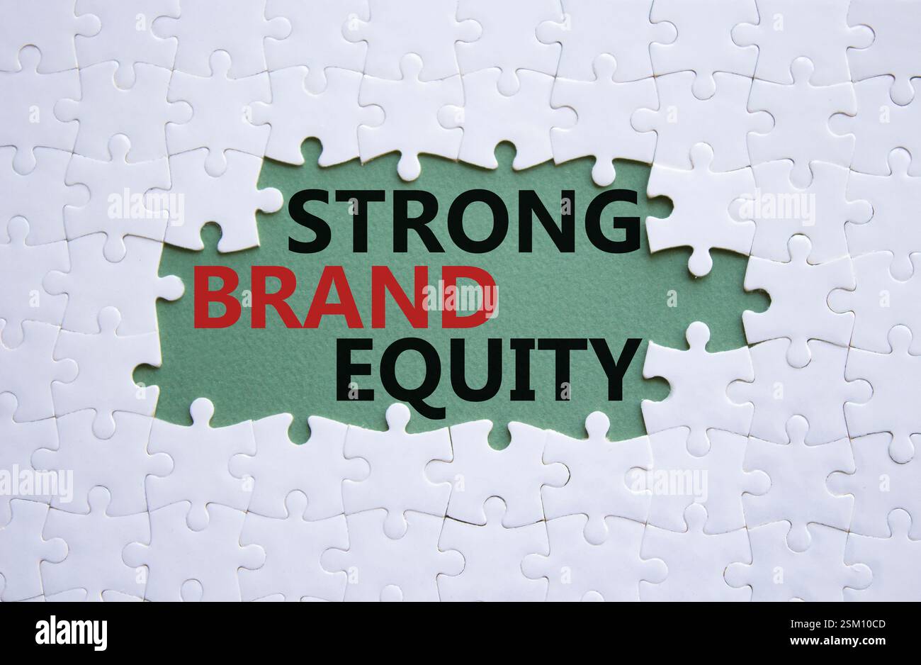Strong Brand Equity symbol. Concept words Strong Brand Equity on white ...