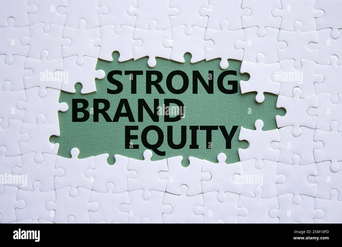 Strong Brand Equity symbol. Concept words Strong Brand Equity on white ...