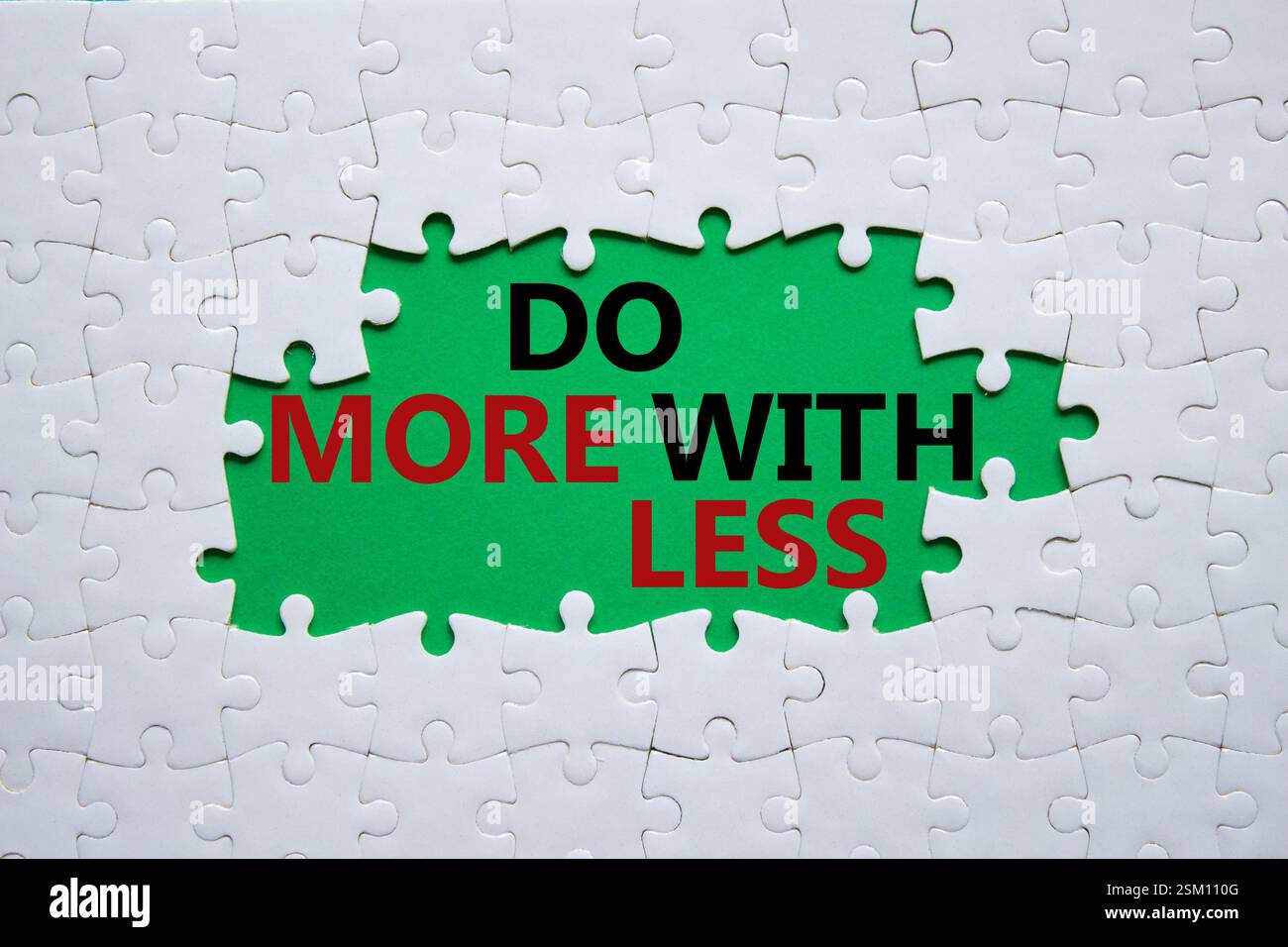 Do more with less symbol. Concept words Do more with less on white ...