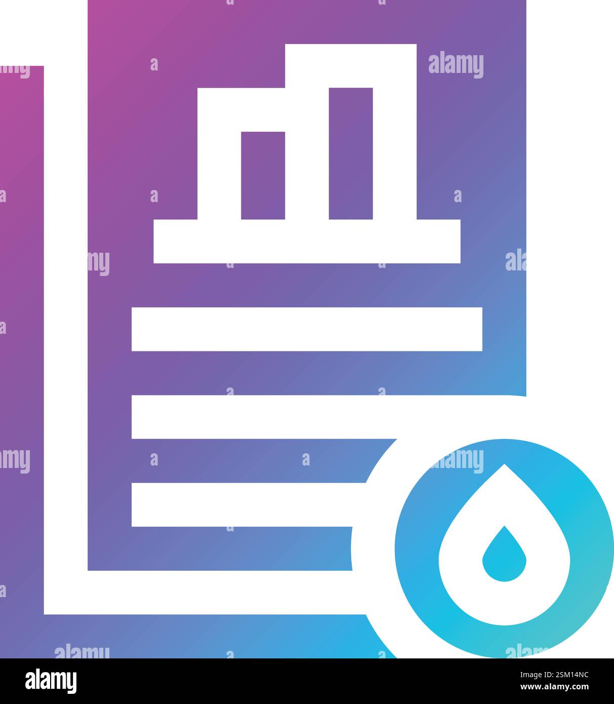 Oil Analytical Report Vector Icon Design Illustration Stock Vector ...