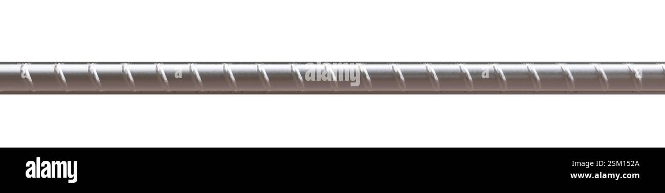 Reinforcement steel bar. Building armature isolated on white, top view ...