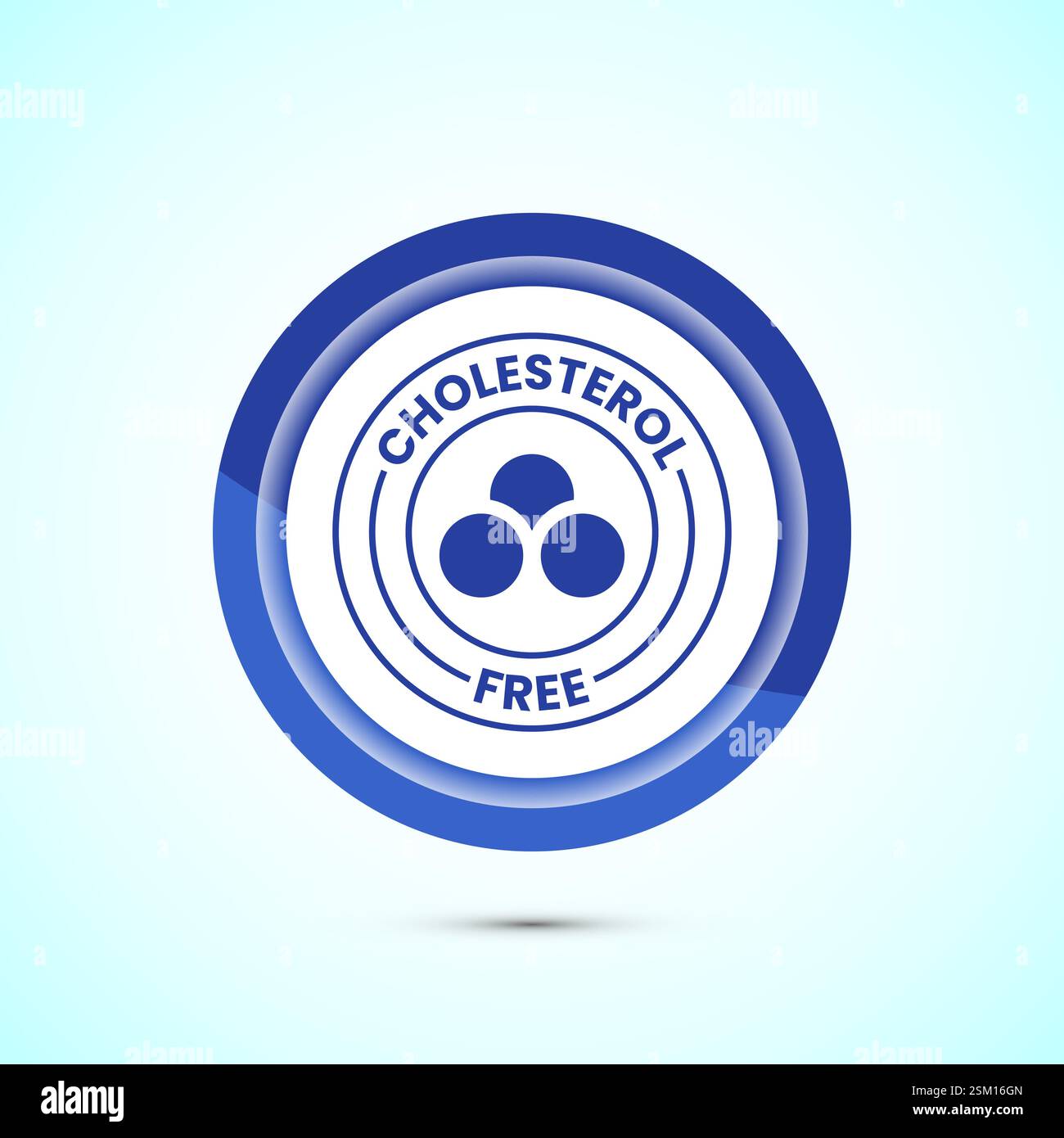 Cholesterol free icon, Cholesterol free logo badge, Suitable for ...