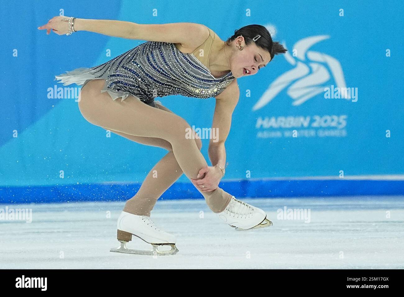 Philippines' Sofia Lexi Jacqueline Frank performs during the women single skating short program ...