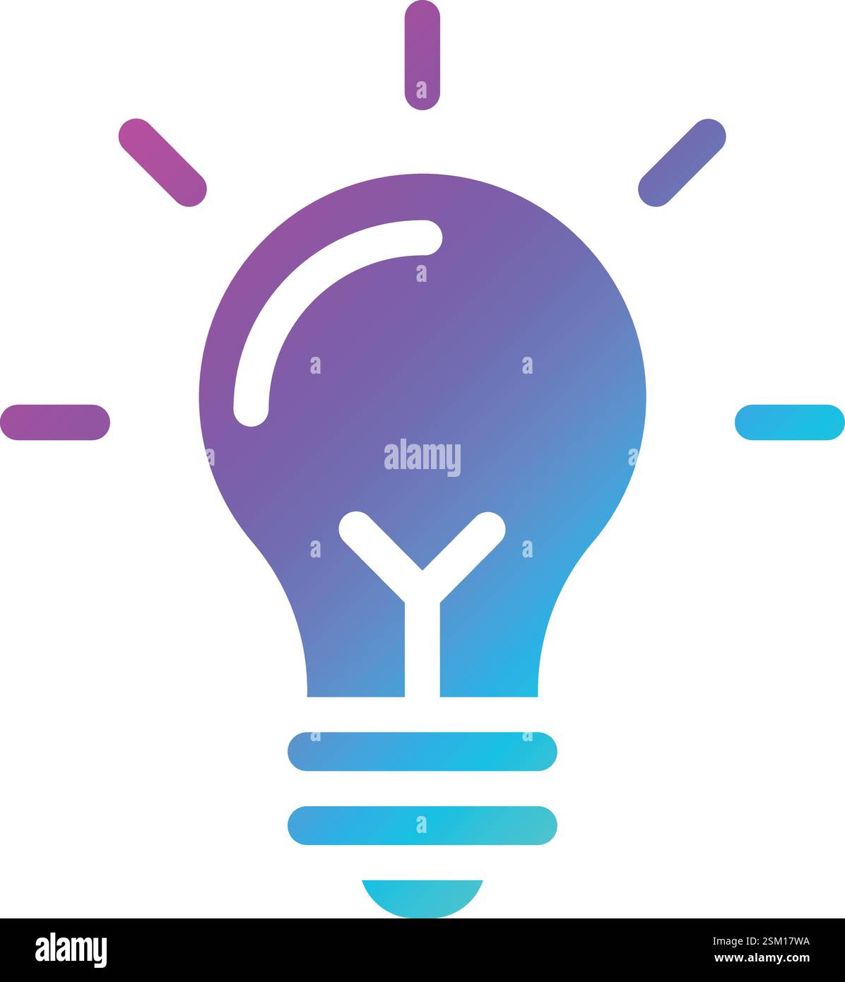 Light bulb glyph icon Stock Vector Images - Alamy