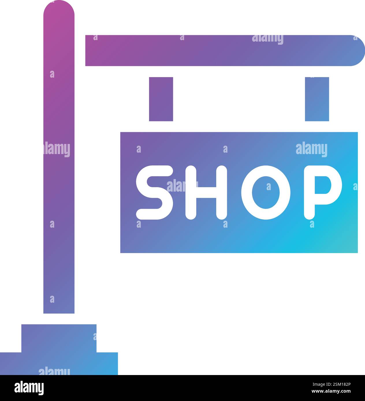 Shop sign vector icon Cut Out Stock Images & Pictures - Alamy