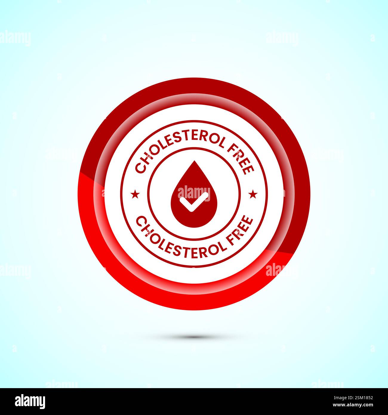 Cholesterol free icon, Cholesterol free logo badge, Suitable for ...