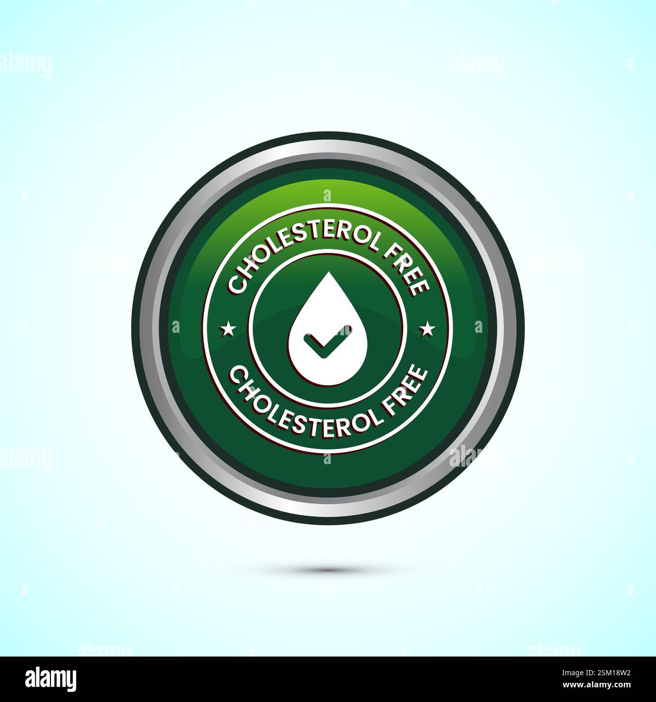 Cholesterol free icon, Cholesterol free logo badge, Suitable for ...