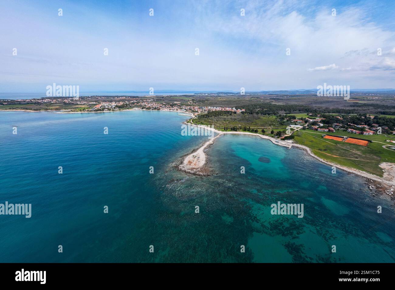 Aerial photo of the Sipar Archaeological Site - sunken ancient Roman ...