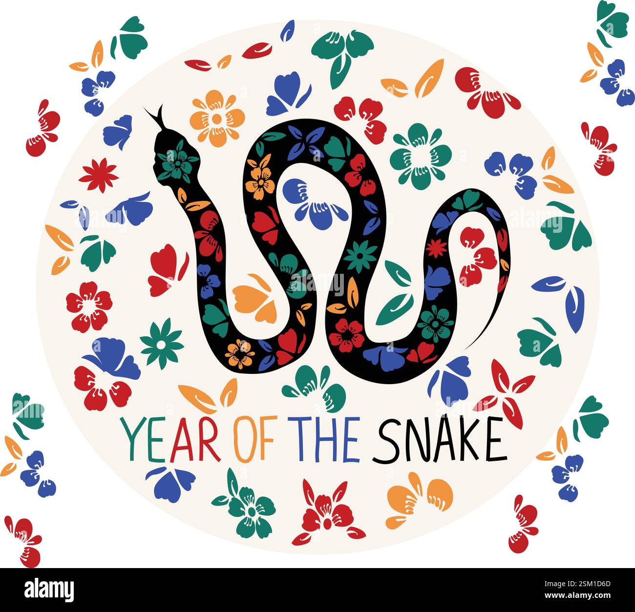 year of the snake Stock Vector Image & Art - Alamy