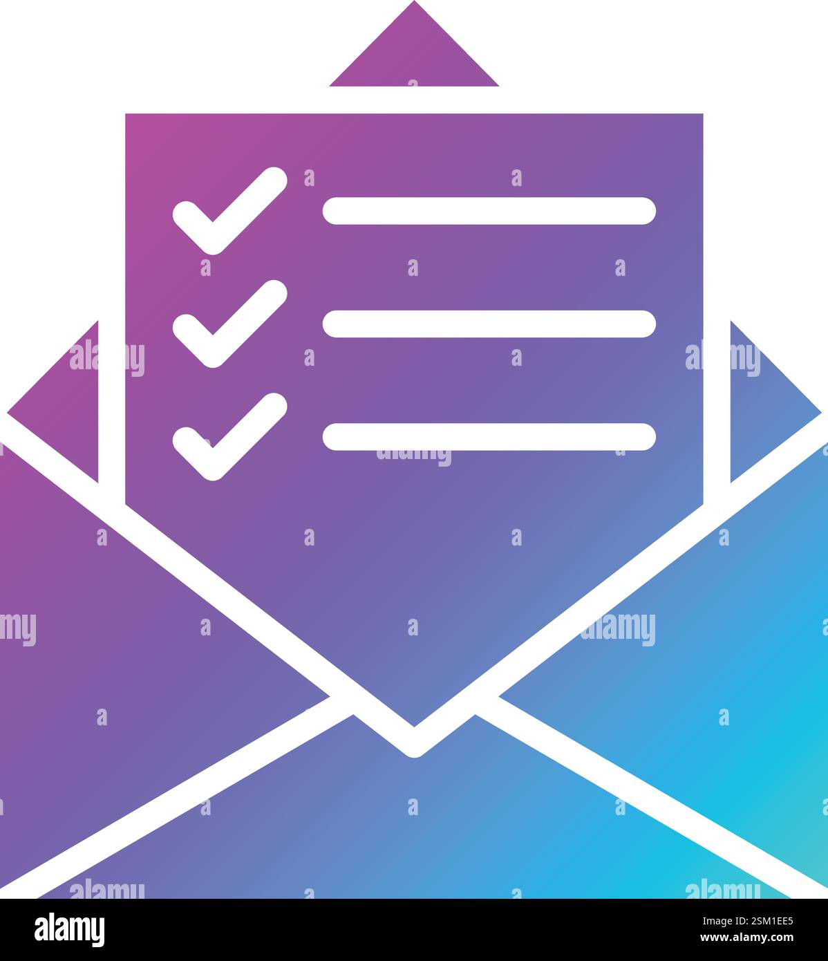 Mail List Vector Icon Design Illustration Stock Vector Image & Art - Alamy