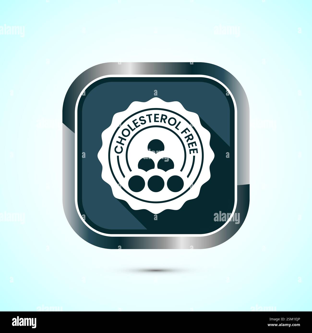 Cholesterol free icon, Cholesterol free logo badge, Suitable for ...