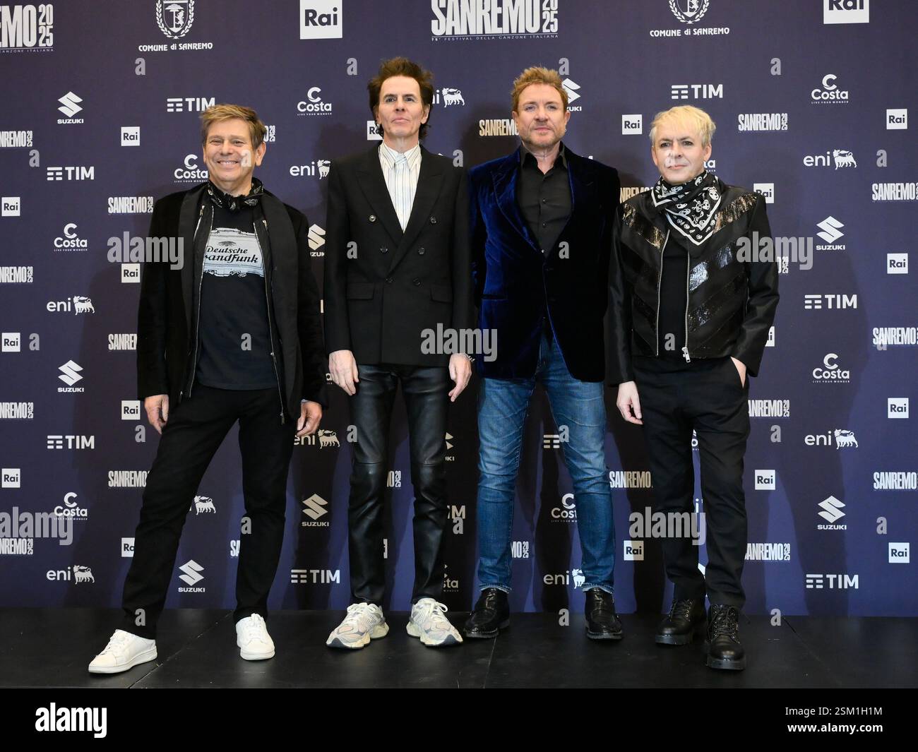Sanremo, 75th Italian Song Festival 2025 - Duran Duran Photocall. In ...