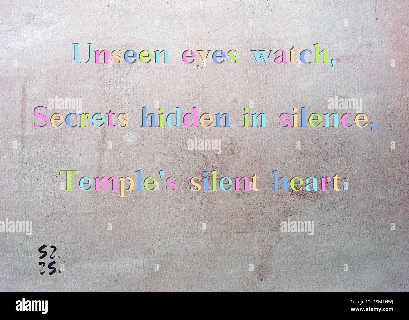 Unseen eyes watch, Secrets hidden in silence, Temple's silent heart ...