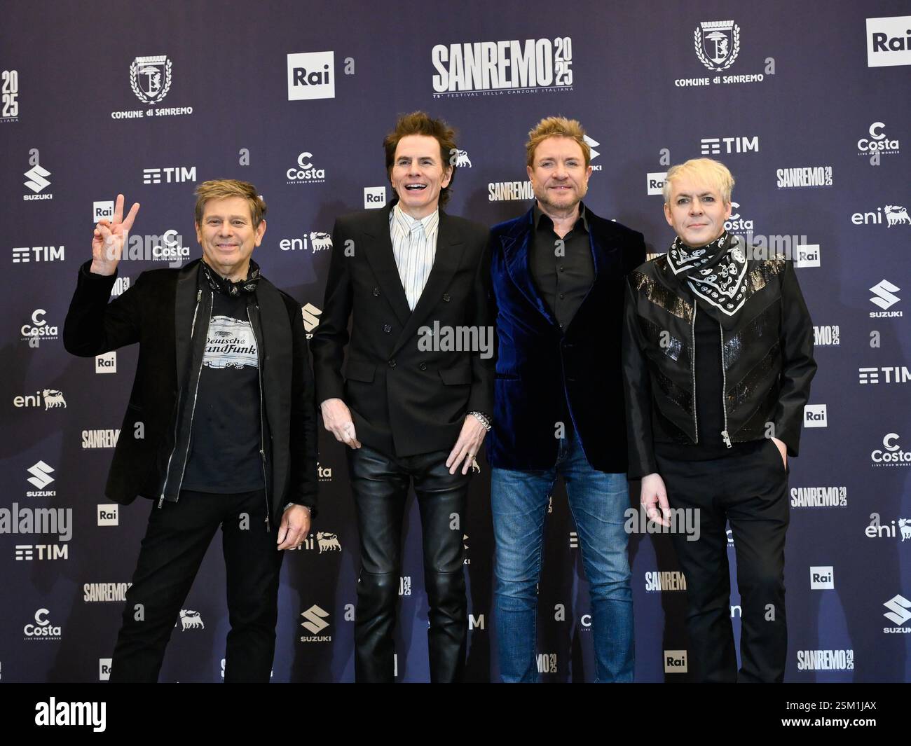 Sanremo, 75th Italian Song Festival 2025 - Duran Duran Photocall. In ...
