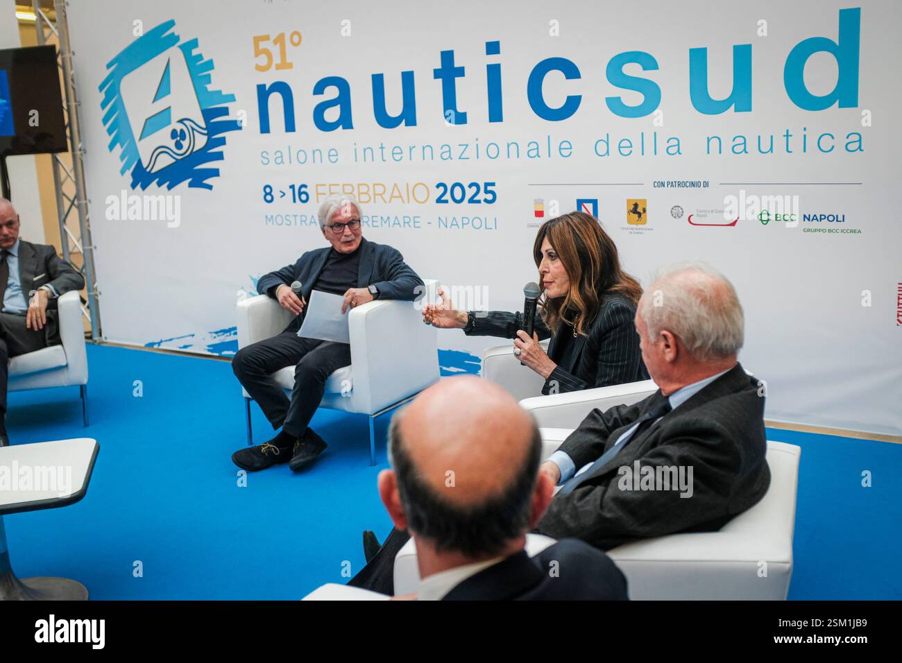 Napoli, Italy. 12th Feb, 2025. Giorgia Meloni's Minister of Italian ...