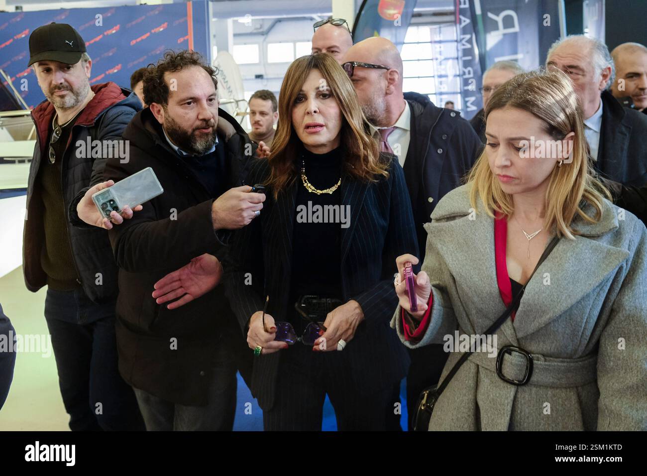 Napoli, Italy. 12th Feb, 2025. Giorgia Meloni's Minister of Italian ...