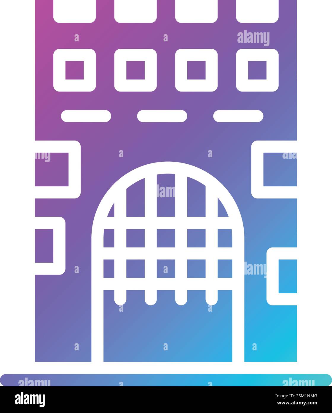 Medieval gate Vector Icon Design Illustration Stock Vector Image & Art ...