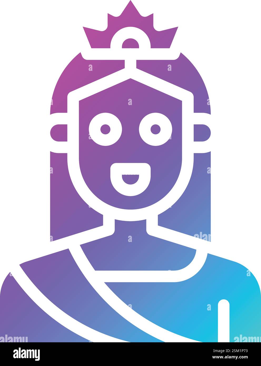 Queen Vector Icon Design Illustration Stock Vector Image & Art - Alamy