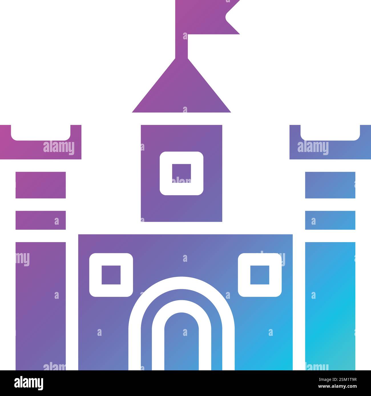 Castle Vector Icon Design Illustration Stock Vector Image & Art - Alamy