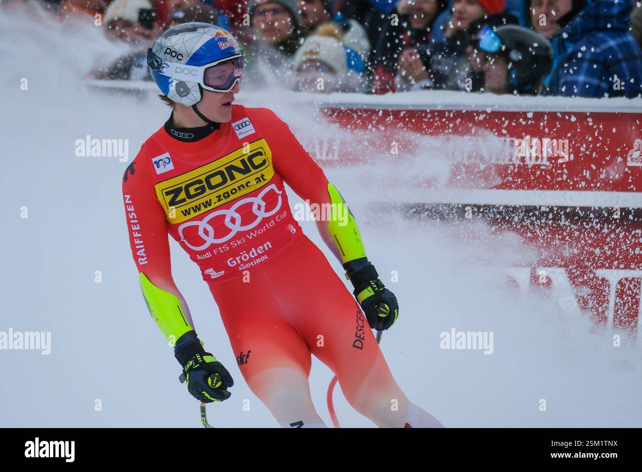 Marco Odermatt of Team Switzerland competes during the Audi FIS Alpine ...