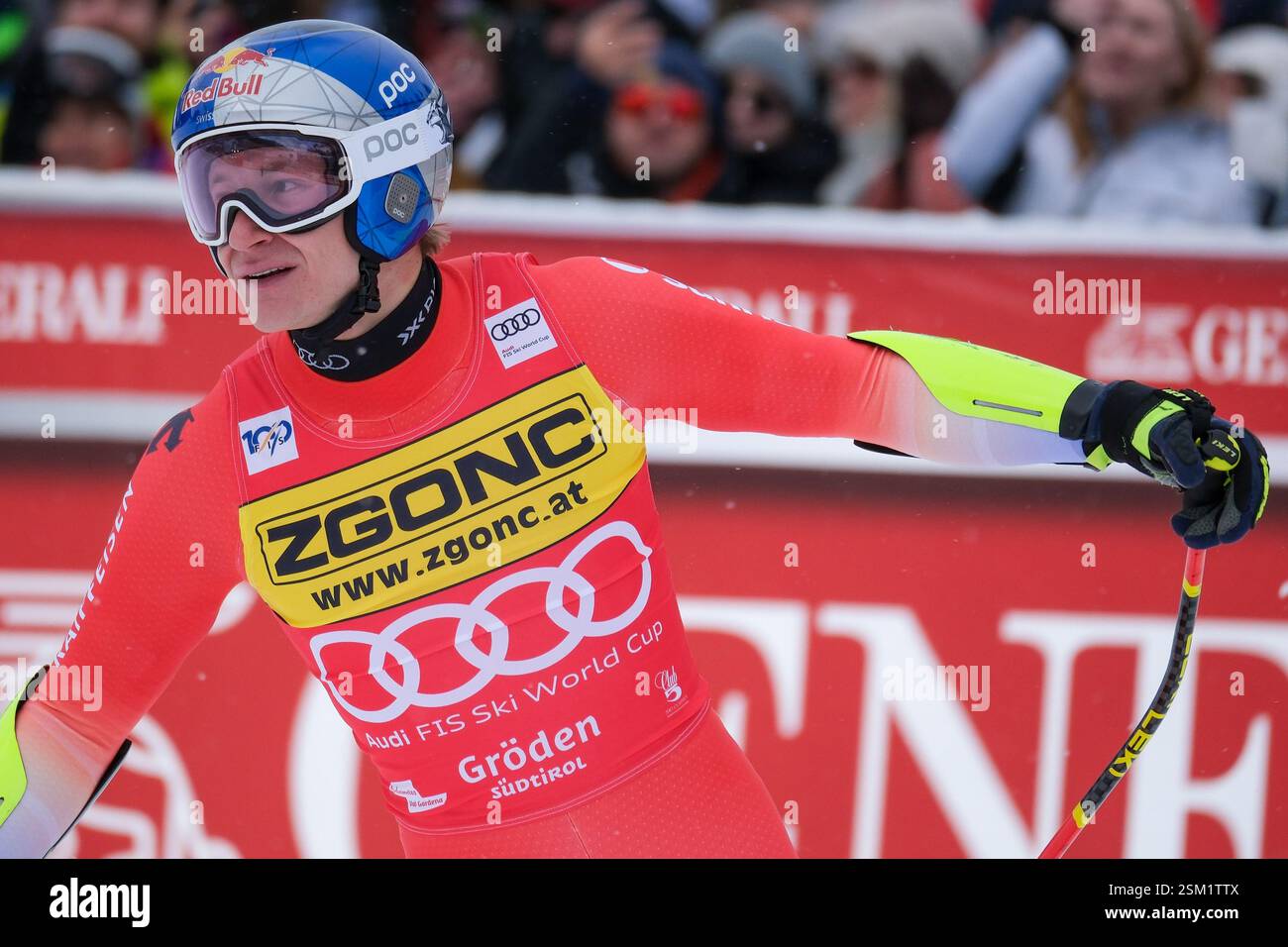 Marco Odermatt of Team Switzerland competes during the Audi FIS Alpine ...
