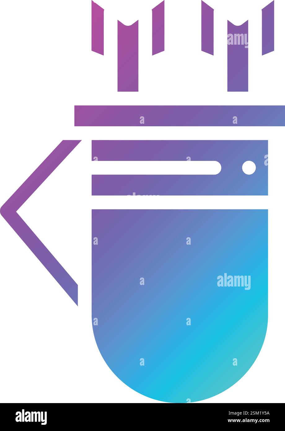 Quiver Vector Icon Design Illustration Stock Vector Image & Art - Alamy