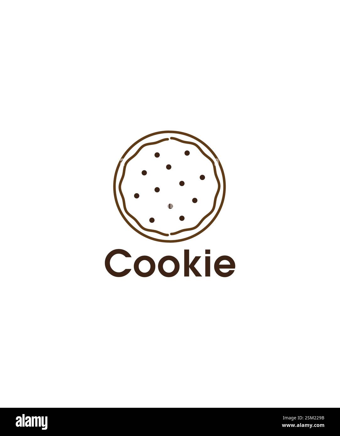 Cookie Logo Vector Design, Cookie Bakery Logo design, Brown Cookie Logo ...