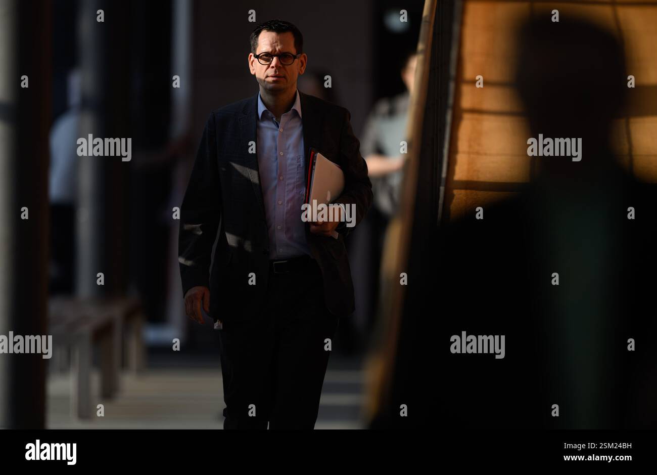 Dresden, Germany. 12th Feb, 2025. Frank Kromer, member of parliament ...
