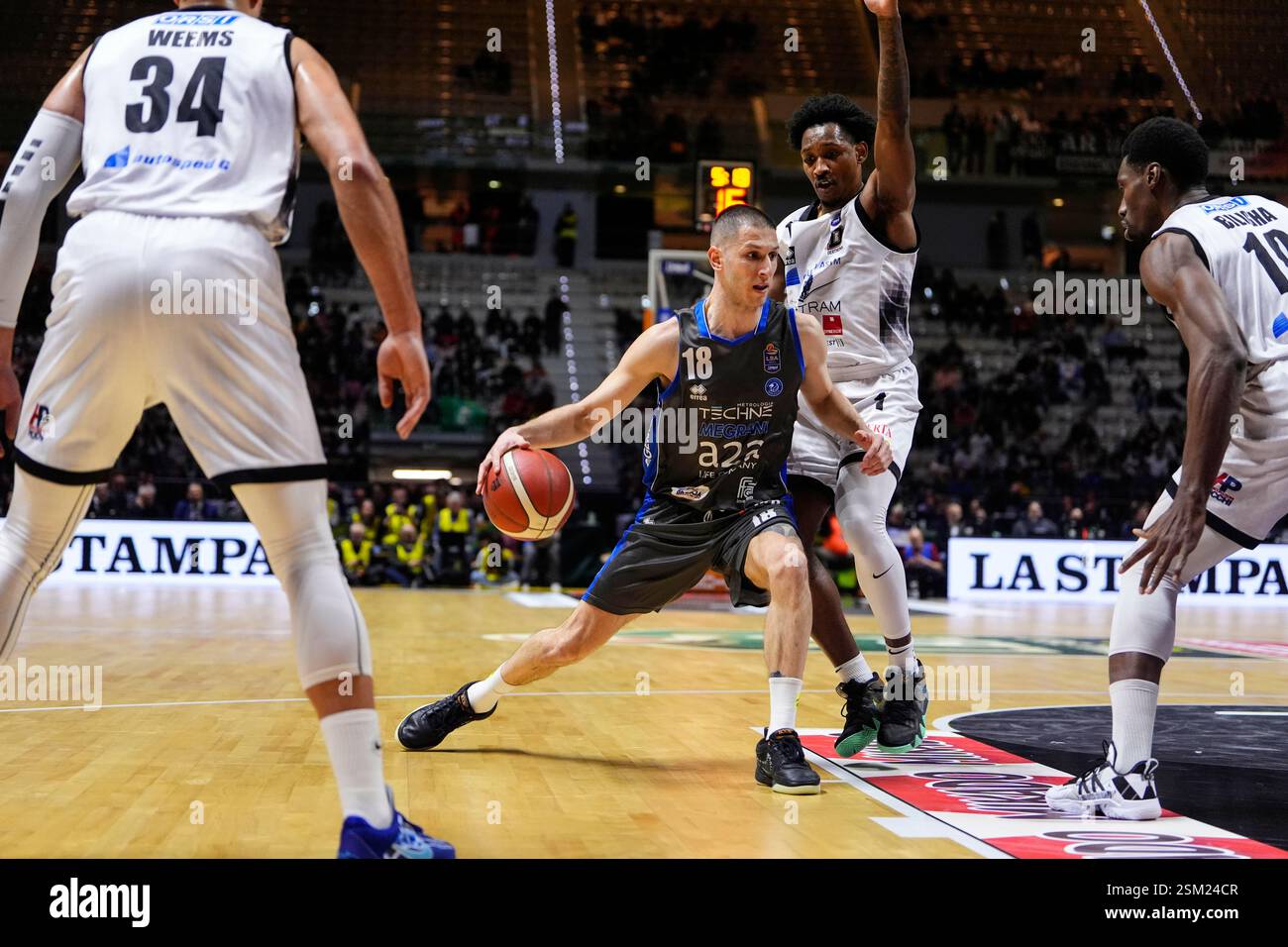 Torino, Italia. 12th Feb, 2025. Germani Pallacanestro Brescia Nikola ...