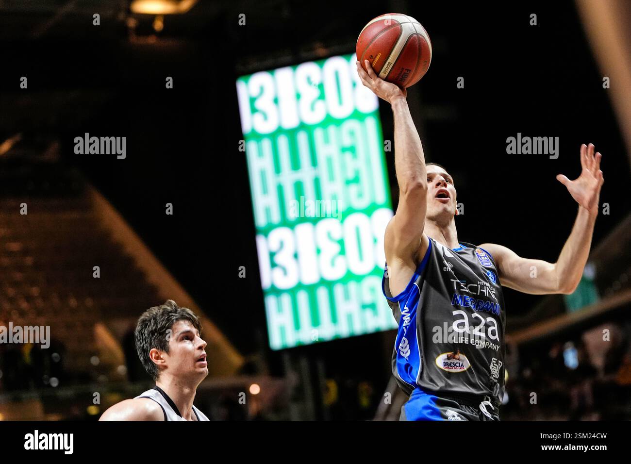 Torino, Italia. 12th Feb, 2025. Germani Pallacanestro Brescia Nikola ...