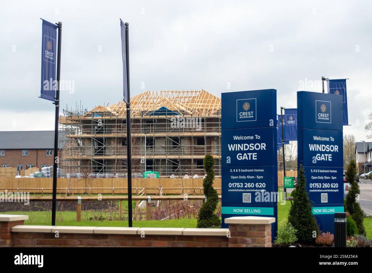 Windsor, UK. 12th February, 2025. The new Crest Nicholson property ...