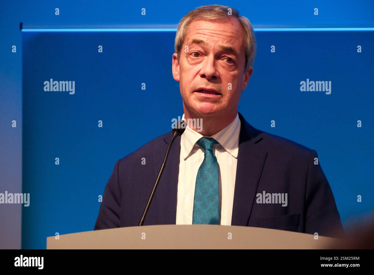 City of London, London, UK. 12th Feb 2025. Reform UK Press Conference ...