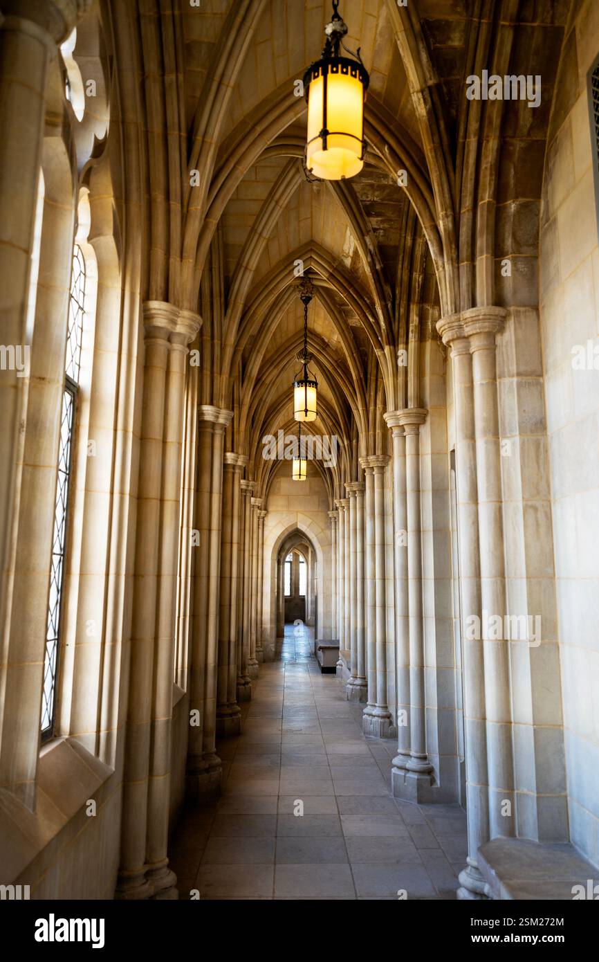Pilgrim Observation Gallery at the National Cathedral in Washington, D ...