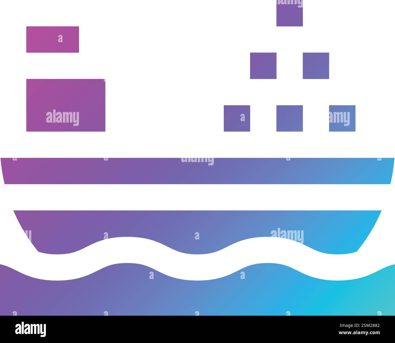 Cargo Ship Vector Icon Design Illustration Stock Vector Image & Art - Alamy