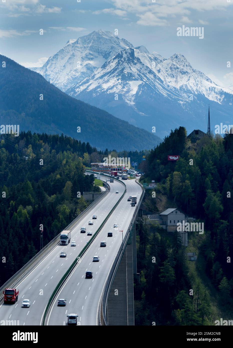 Austria, Tyrol, autobahn A13 Brenner Stock Photo - Alamy