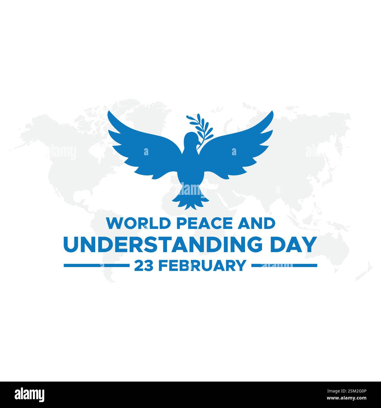 World Peace and Understanding Day, held on 23 February Stock Vector ...