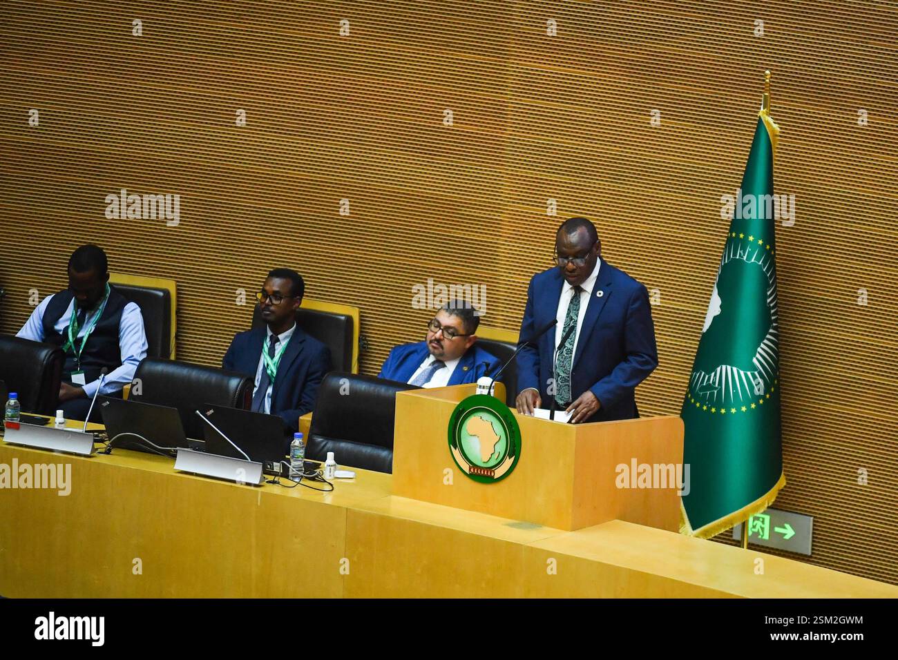 Addis Ababa, Ethiopia. 12th Feb, 2025. Executive Secretary of the ...