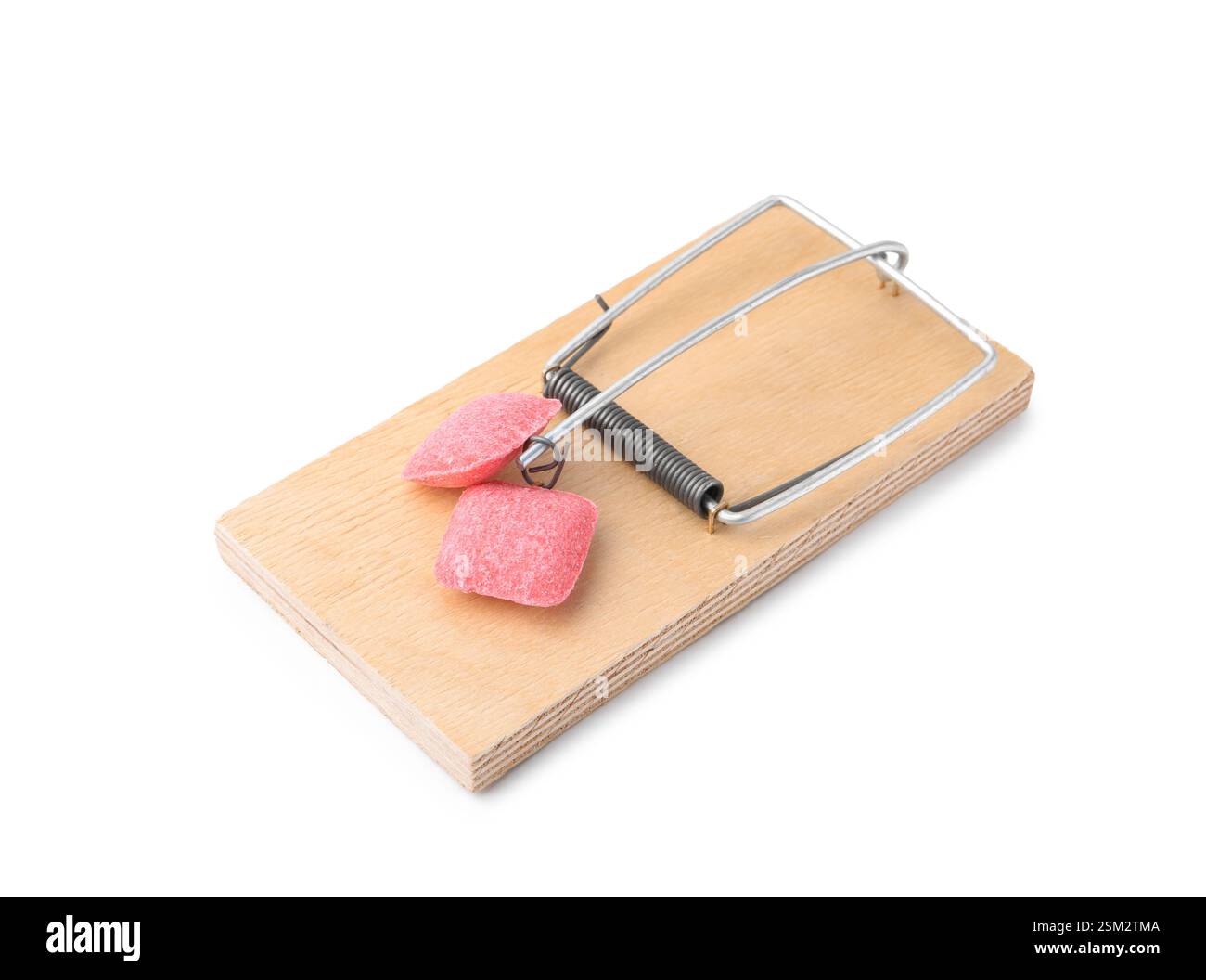 Mouse trap with rat poison isolated on white Stock Photo - Alamy