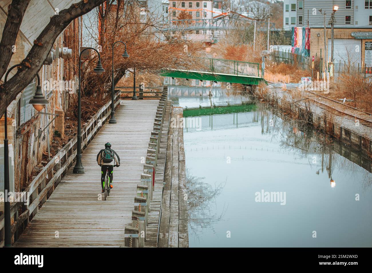 Cityscape of the Manayunk neighborhood in Philadelphia, Pennsylvania ...