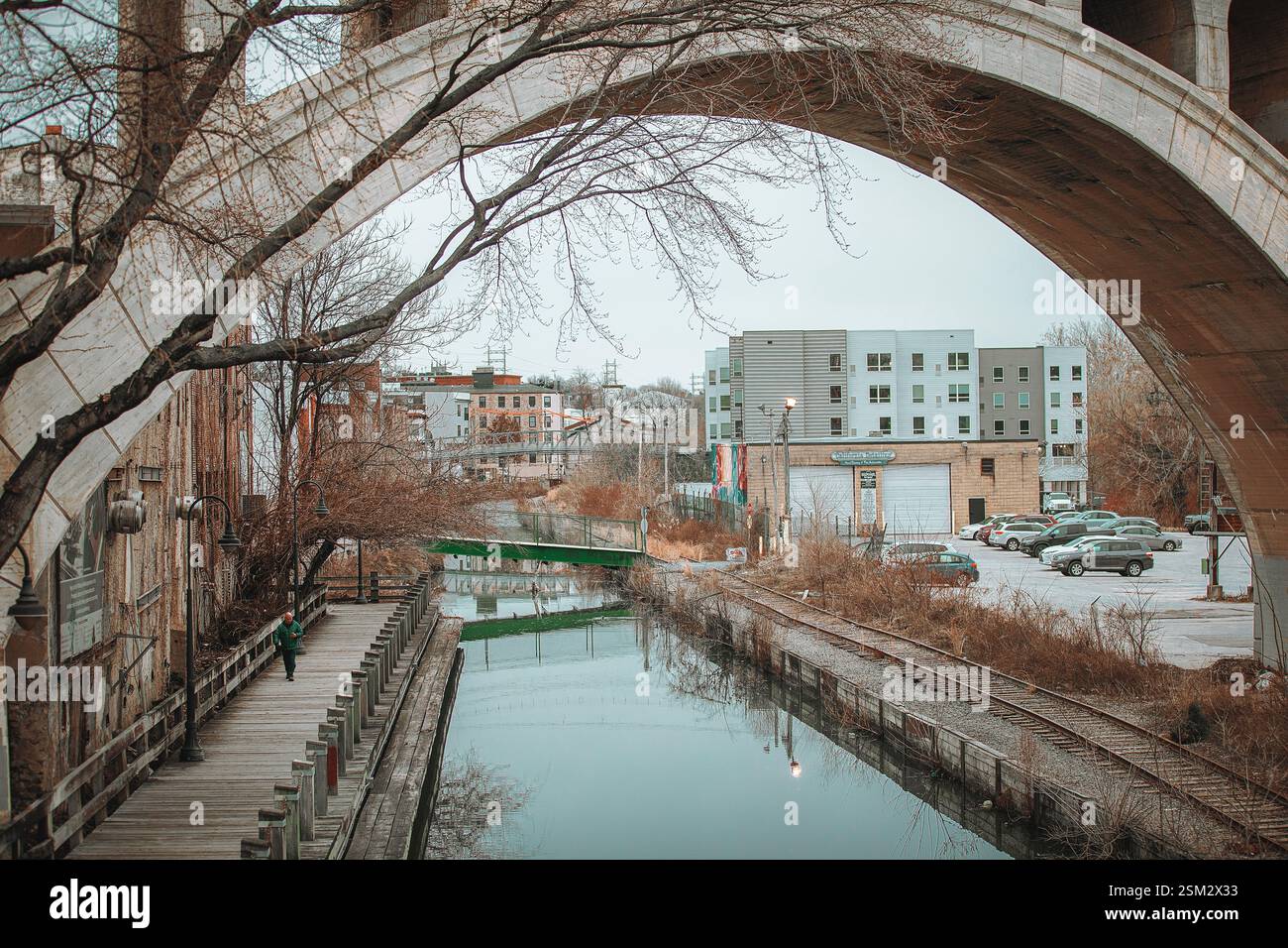 Cityscape of the Manayunk neighborhood in Philadelphia, Pennsylvania ...