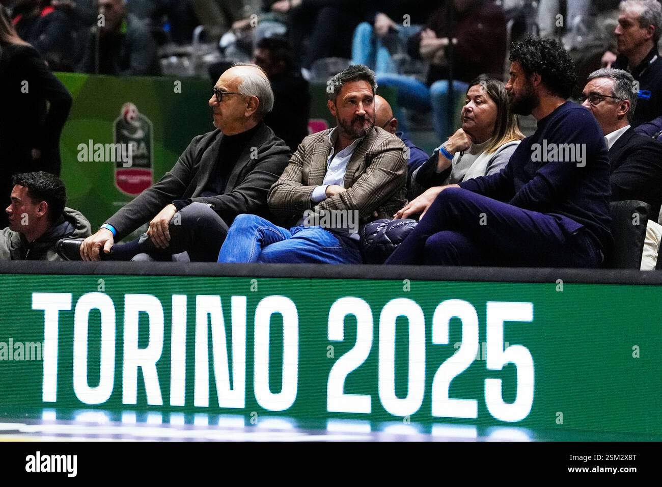 Torino, Italia. 12th Feb, 2025. Gianmarco Pozzecco during the ...